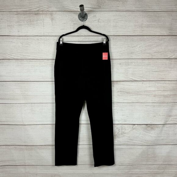 SPANX | Pants & Jumpsuits | Spanx Plus Size Black Slim Straight Leg ...